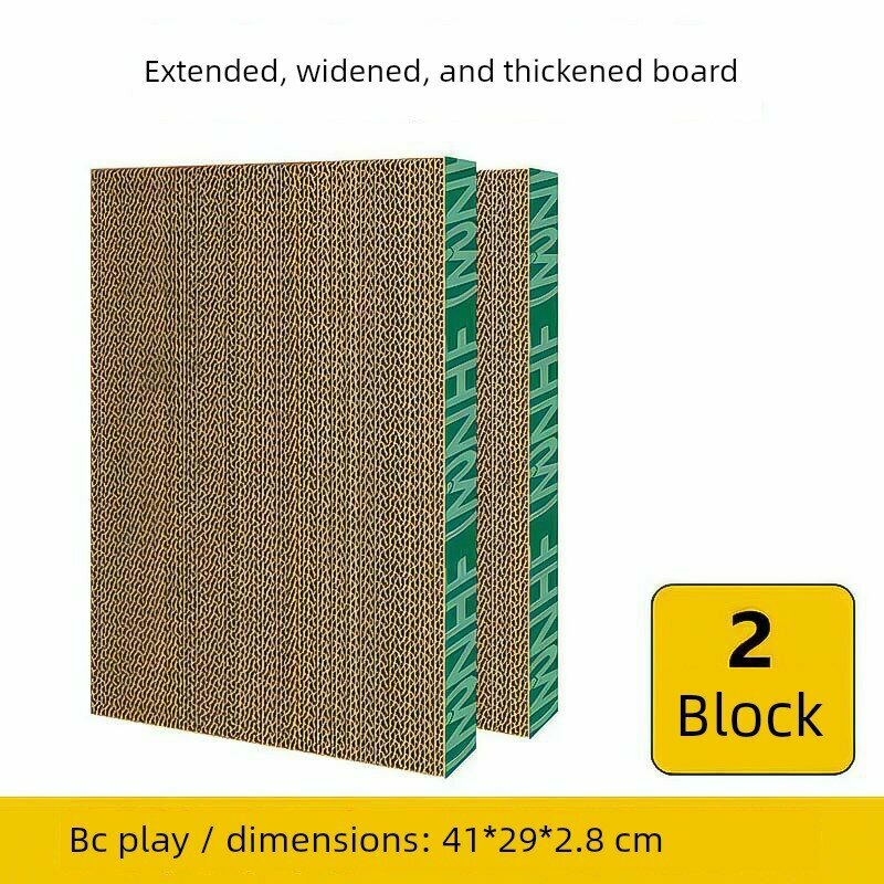 Когтеточка для кошек, из гофрированного картона, большая прямая доска, настенная, устойчивая к царапинам,