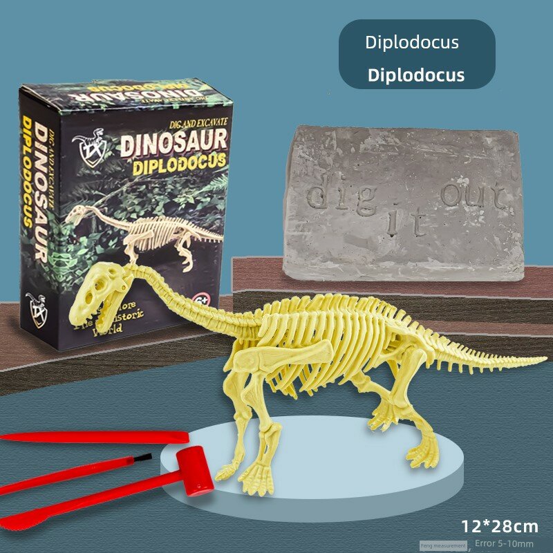 Ледяной дракон Питайя, окаменелость динозавра, археологическая игрушка для раскопок, детский набор сокровищ ручной
