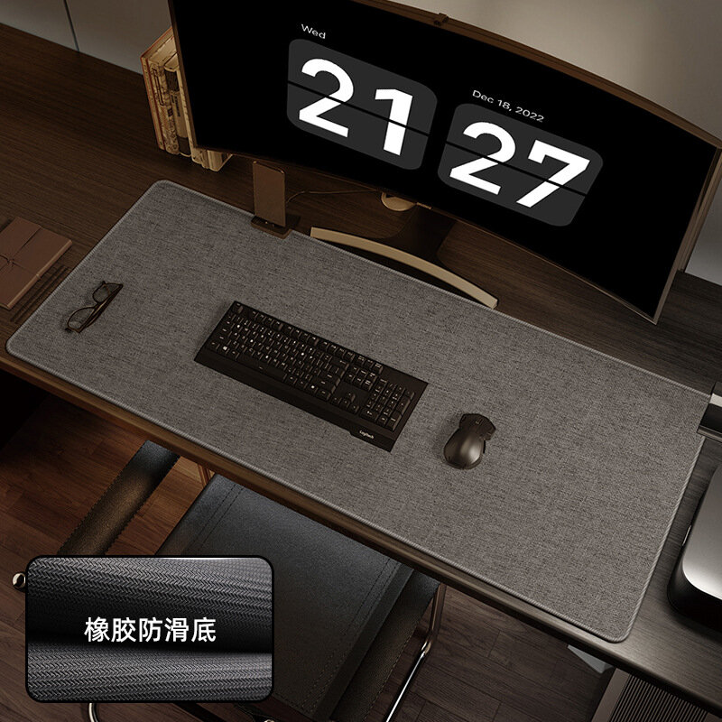 Хлопковая льняная коврик для стола, большой стандартный коврик для компьютера, льняной большой офисный коврик, домашний письменный коврик