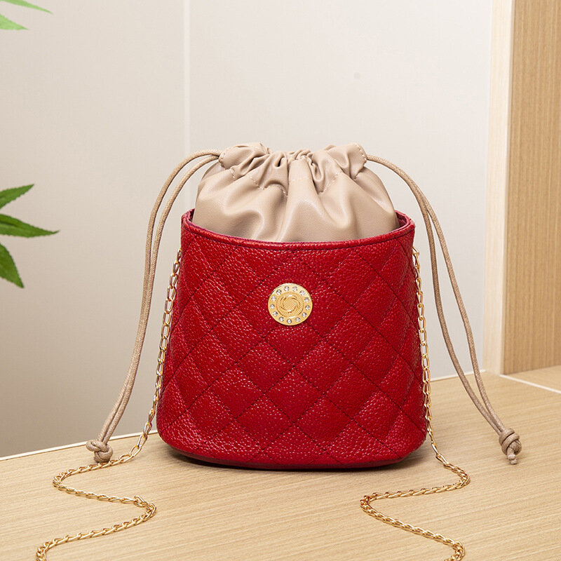 Простая сумка-ведро, новинка осень-зима 2022, женская модная сумка, дешевые женские сумки для трансграничной торговли.