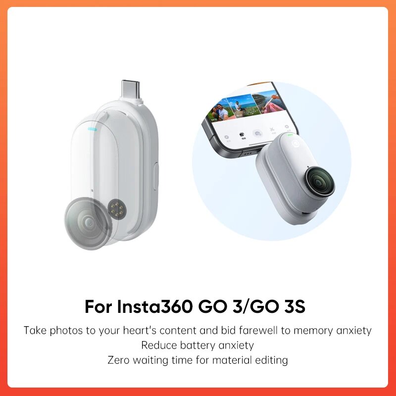 Insta360 GO 3S Quick Reader SD Card File Transfer Type-C USBC освещение для Insta360 GO 3 и GO3S оригинальные аксессуары