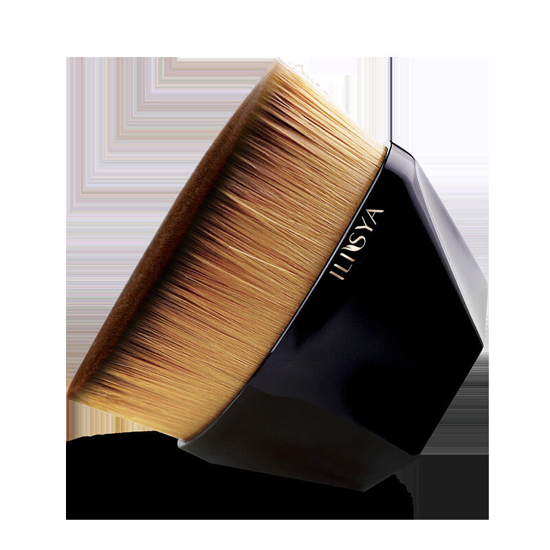 Кисть для макияжа Liyaa No. 55 Magic Foundation Brush, не впитывающая, с плоской головкой, официальный флагманский магазин, оригинальная кисть для макияжа без следов