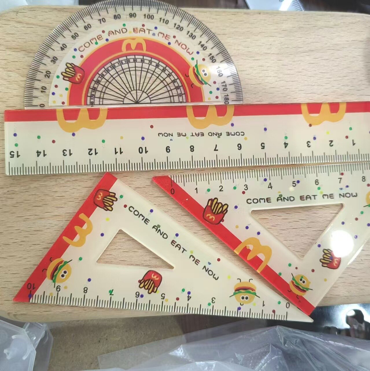 Набор линеек Princess Please Study, высококачественные линейки для студентов, полный набор, треугольная линейка