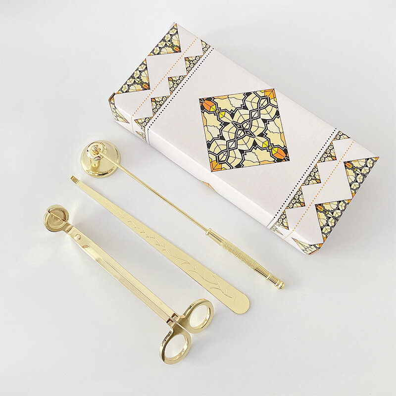 Набор инструментов для ароматерапии: ножницы для свечей, крючок для фитиля, гаситель для свечей, колокольчик для свечей, аксессуары для свечей, цветная коробка