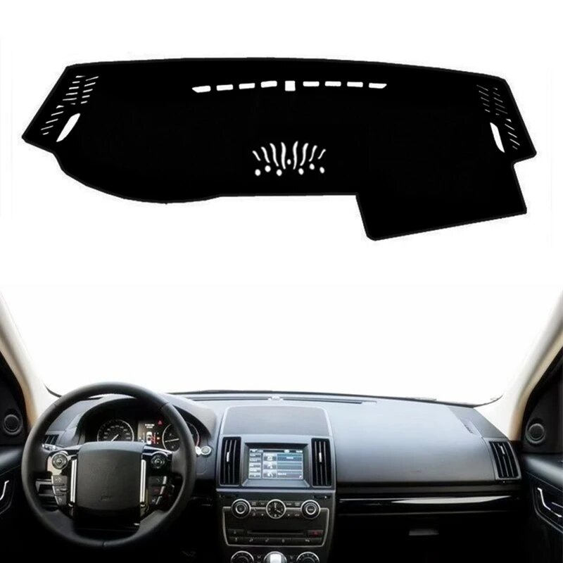 Коврик на приборную панель Land Rover LR2 Freelander 2 L359 Black(Red Edge)
