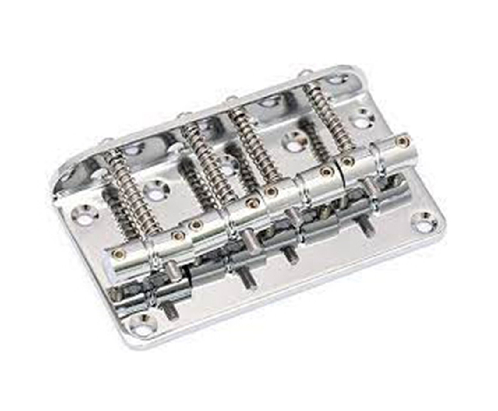 BB-01-CR Бридж (струнодержатель) бас-гитары, хром, 80 х 44мм, Metallor