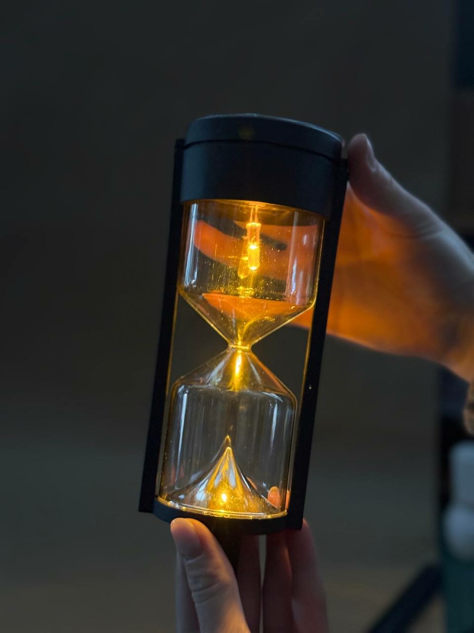 Фонарик садовый светильник на солнечной батарее, 57 см песочные часы