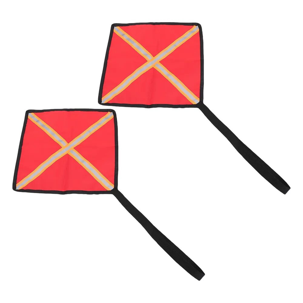 Флаги безопасности 2 шт 30x30 см, световозвращающие