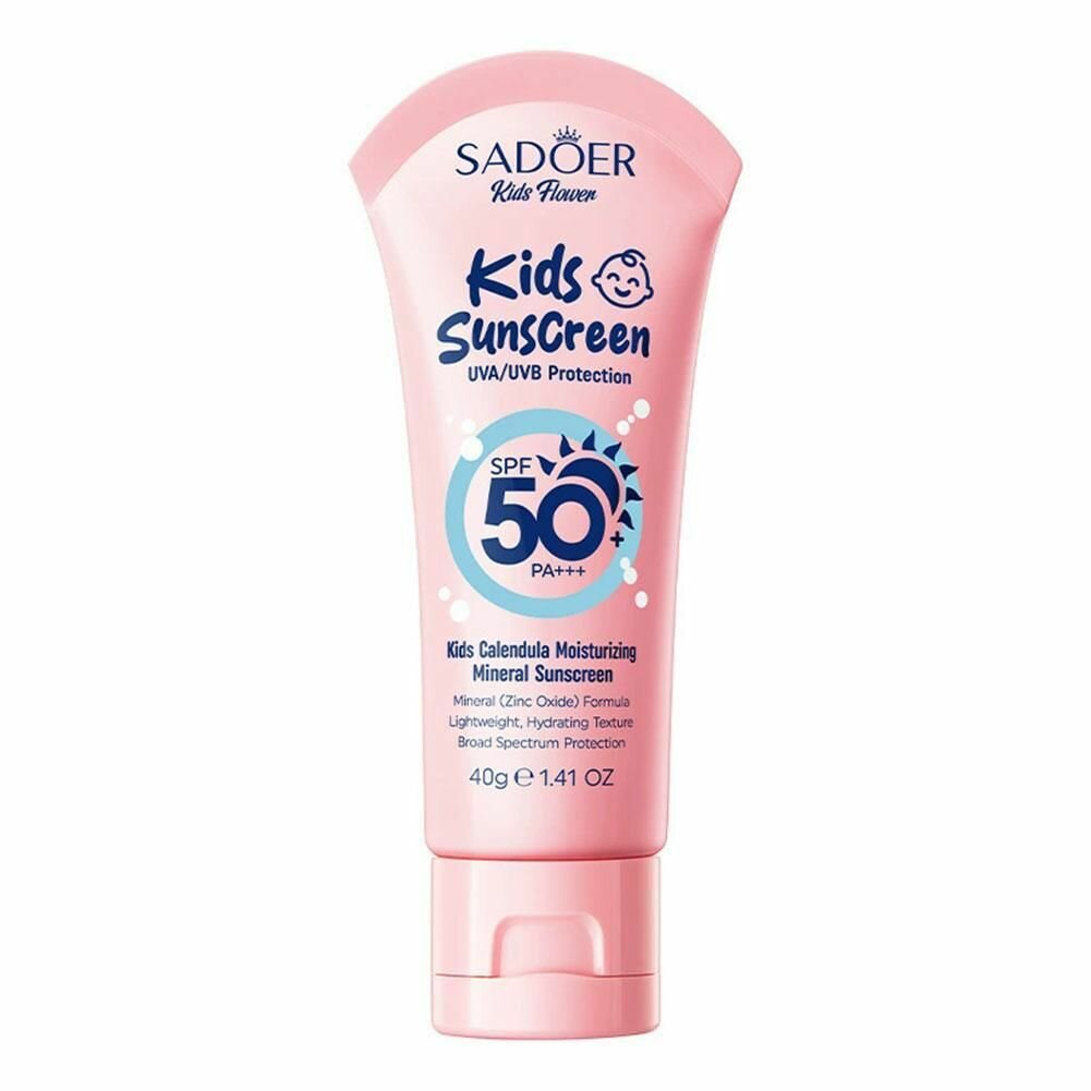 Солнцезащитный крем для детей SPF50+ PA+++ 40 г, увлажнение и защита от УФ