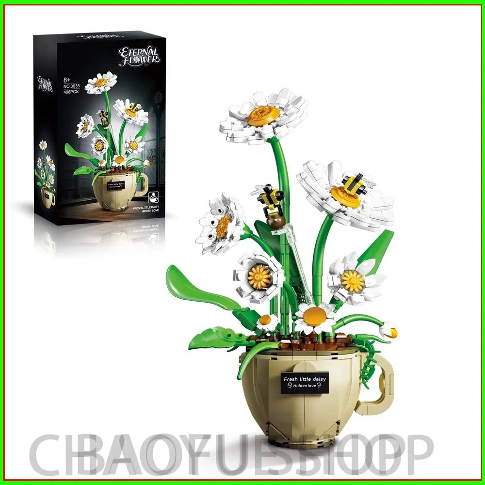 Конструктор TEC CREATORS Eternal Flower, DK3035, 496 деталей, для девочек и мальчиков, flora y fauna — фото 1