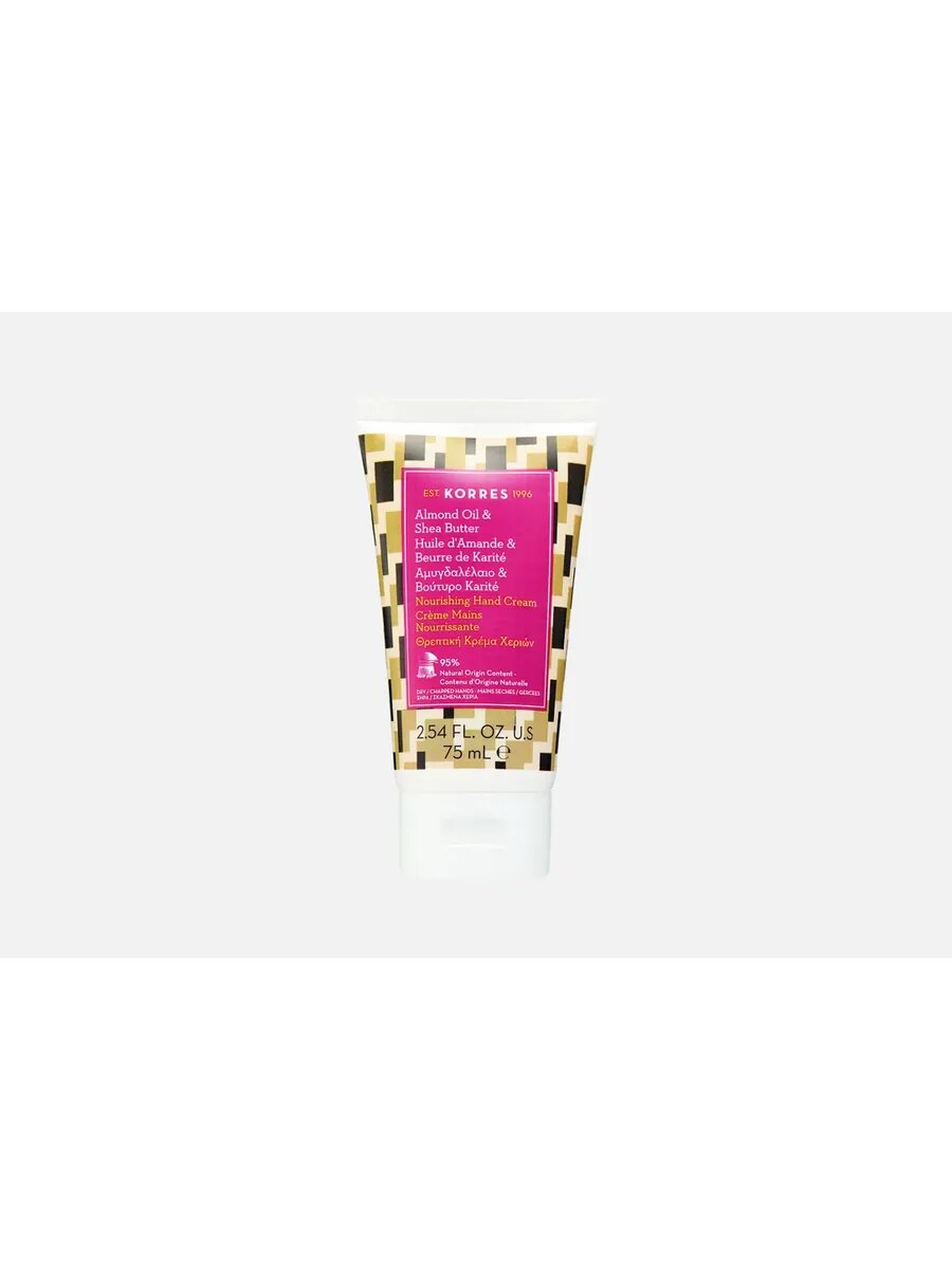 Korres Nourishing Hand Cream With Organic Almond oil & Shea butter Крем для рук 75мл