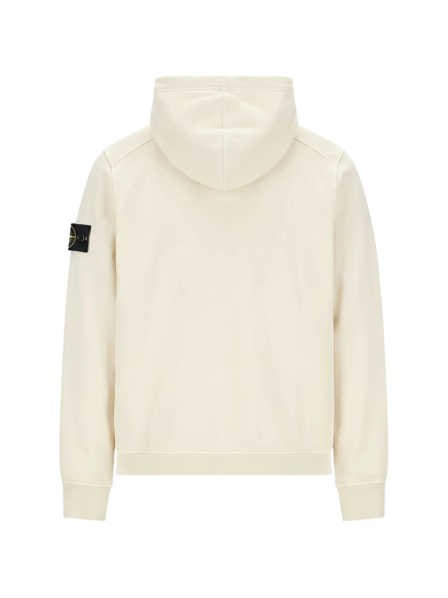 Худи Stone Island Compass-patch zip-up hoodie, размер S, , бежевый/белый — фото 1