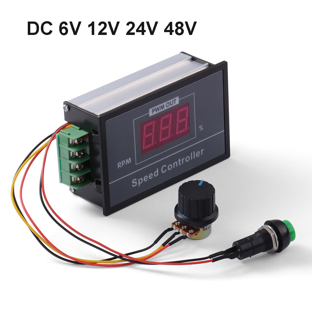 В 12 В 24 В 36 В 30 А ШИМ DC контроллер скорости двигателя цифровой дисплей переключатель TE1256