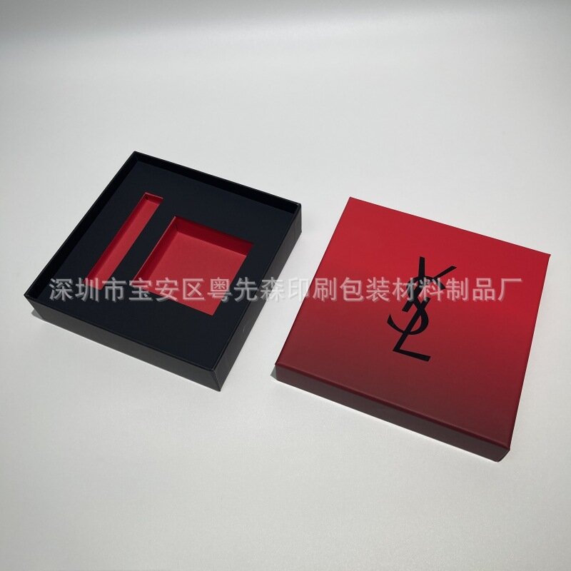 Подарочная коробка "Золотой слиток", на воздушной подушке, для духов и помады