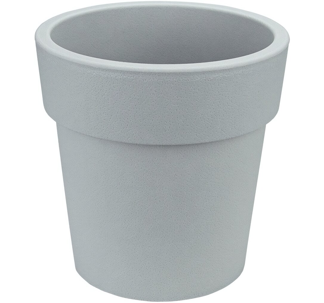Кашпо тубус 200мм, 2,5л, французский серый, стильное решение для интерьера
