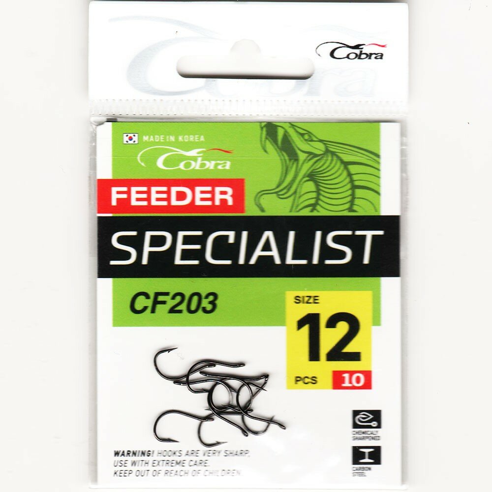 Крючки Cobra FEEDER SPECIALIST CF203 #012 (уп. 10 шт.)