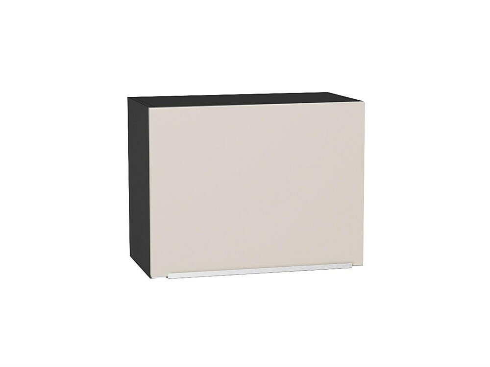 VVT Шкаф верхний горизонтальный Фьюжн Graphite, Cream Silk, 460, 600 В*Ш*Г 458*600*318, фасад МДФ Cream Silk, корпус Graphite Cream Silk