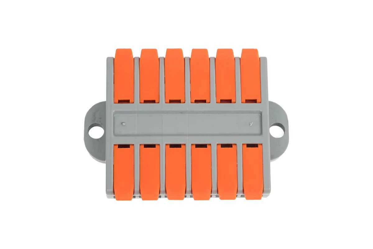 Клемма соединительная универсальная проходная Cabeus MX662 6R 6 полюсов с рычагом 0,5‑6,0