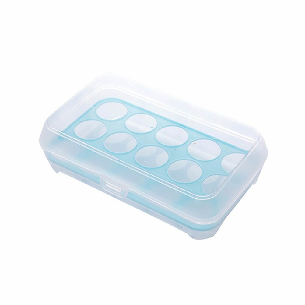 Ящик для хранения яиц 15 сеток Портативный органайзер для яиц Контейнер для кухни, сохранения яиц и свежести