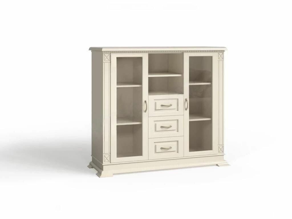 Комод Верди №197 из Массива сосны, 3 ящ, 120х45х120 см, классический орех 2