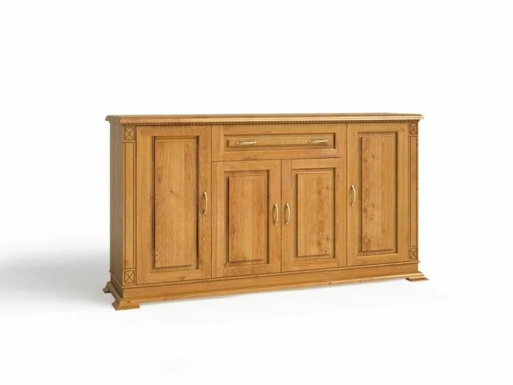 Комод Верди №137 из Массива сосны, 1 ящ, 170х45х100 см, классический орех 2