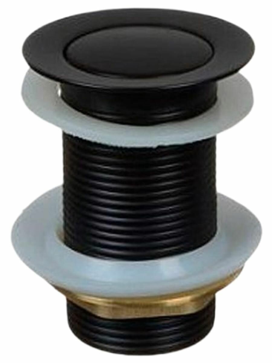 Донный клапан CLICK-CLAK с маленькой кнопкой black матовый TERMA 10107