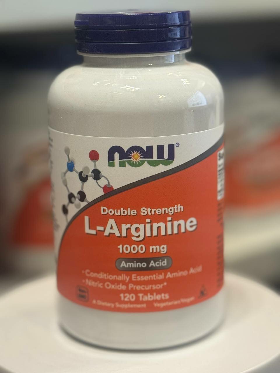NOW L-Arginine 1000мг, Аргинин, 120 таблеток