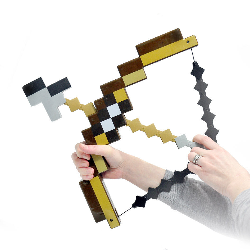 Пиксельный лук со стрелой из Майнкрафт