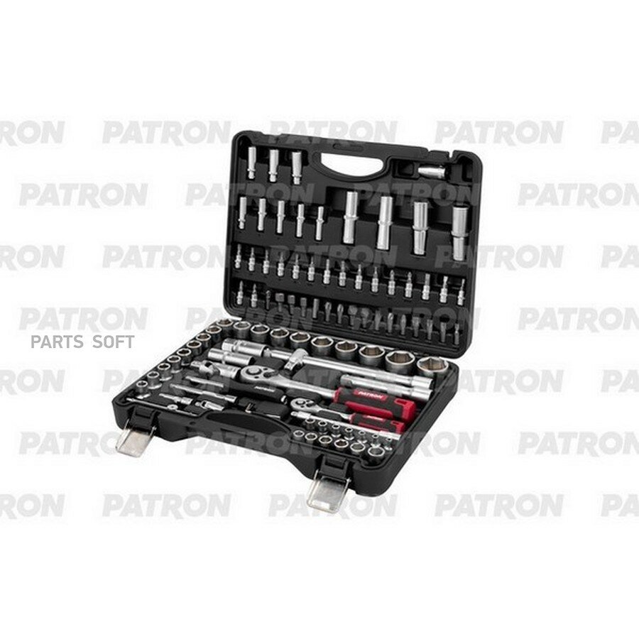 Набор инструментов 94 пр: 1/4 inch, 1/2 inch, 4-32 мм, 6 граней PATRON P-4941-5 | цена за 1 шт