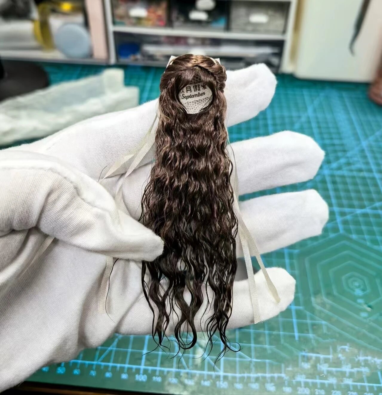 1/12BJD кукла парик 7,4 см окружность головы искусственные волосы мохеровый кукольный парик BJD wawa parts
