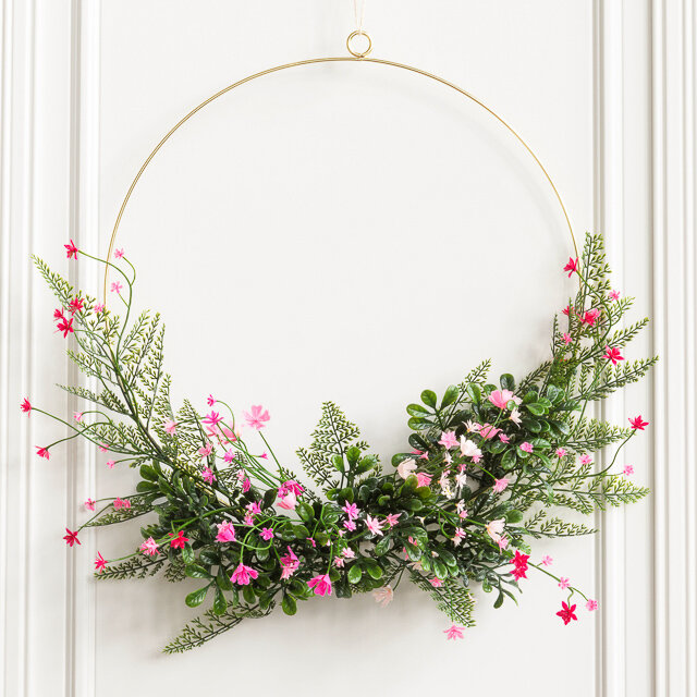 Венок декоративный Nairn - Цветочный Спектакль 41 см, Summer Deco, 5010115