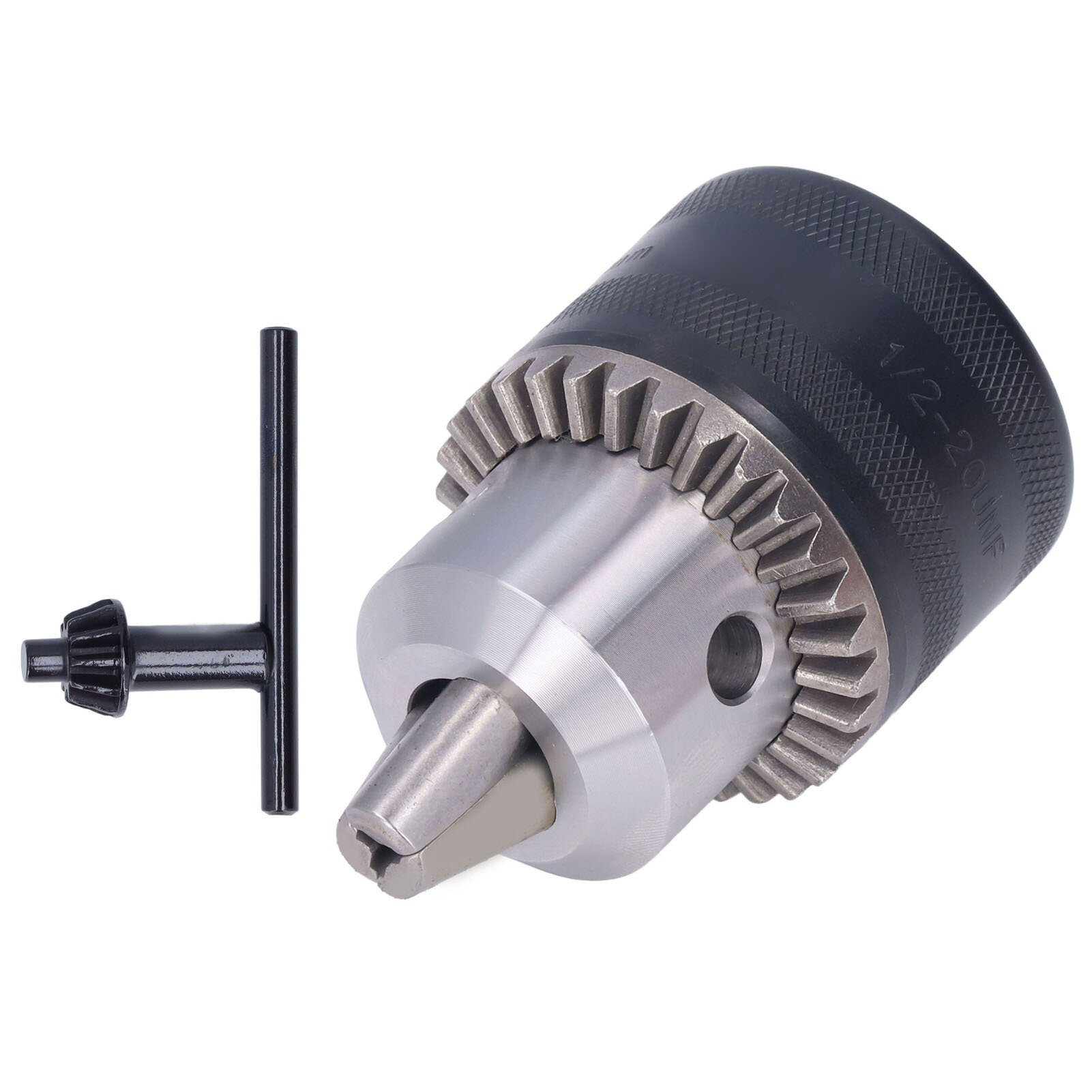 Быстрозажимной сверлильный патрон 3‑16 мм 1/2‑20UNF, 3-кулачковый, из нержавеющей стали, переходник-адаптер.