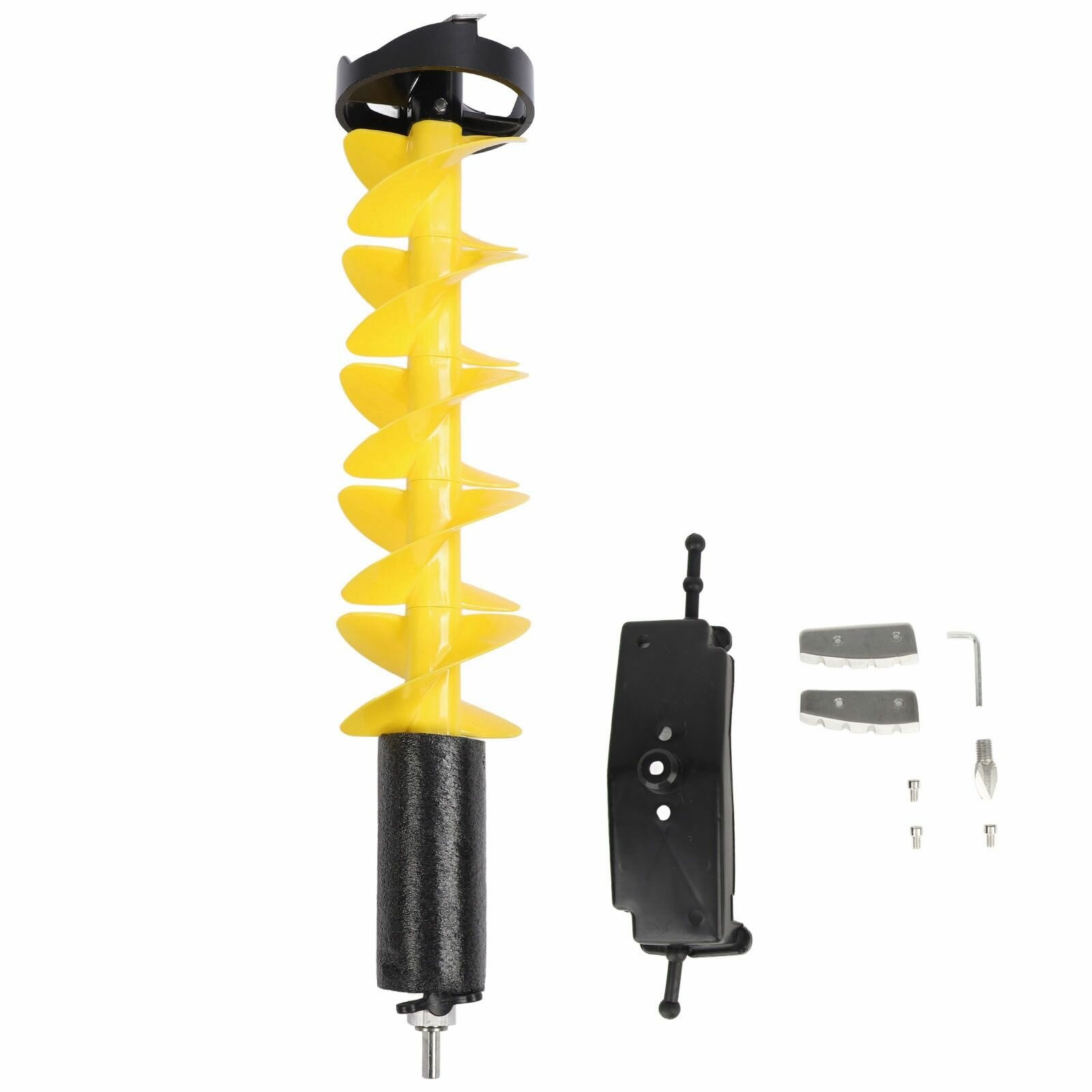 Ледяной Шнек Диаметром 6 Дюймов Длиной 28 Дюймов Электрический Шнек Для Подледной Рыбалки с Плавающим Устройством