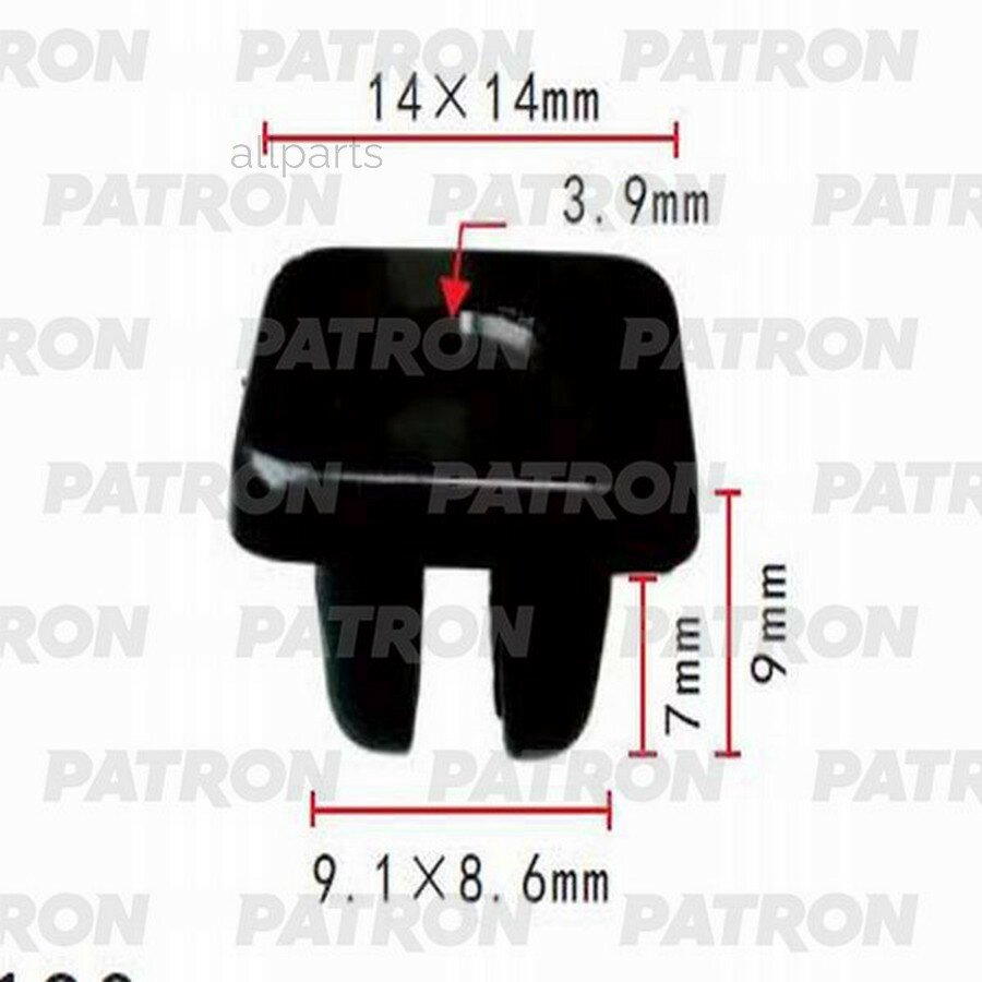 PATRON P37-0016 Фиксатор пластиковый Lexus, Toyota, Универсальный. 10х10 применяемость: под саморез