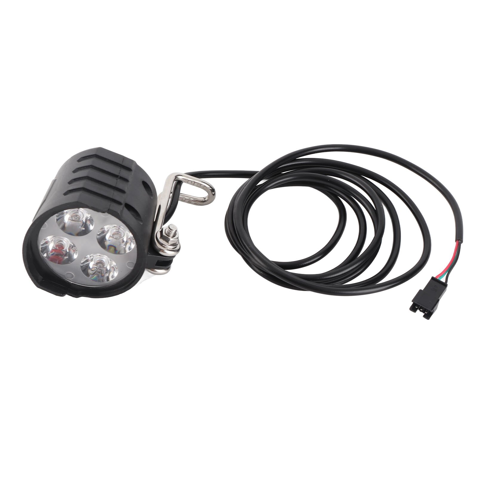 Светодиодная фара высокой яркости для электровелосипеда 12 Вт с передним клаксоном для аксессуаров для электровелосипедов 36 В, 48 В, 52 В, 60 В