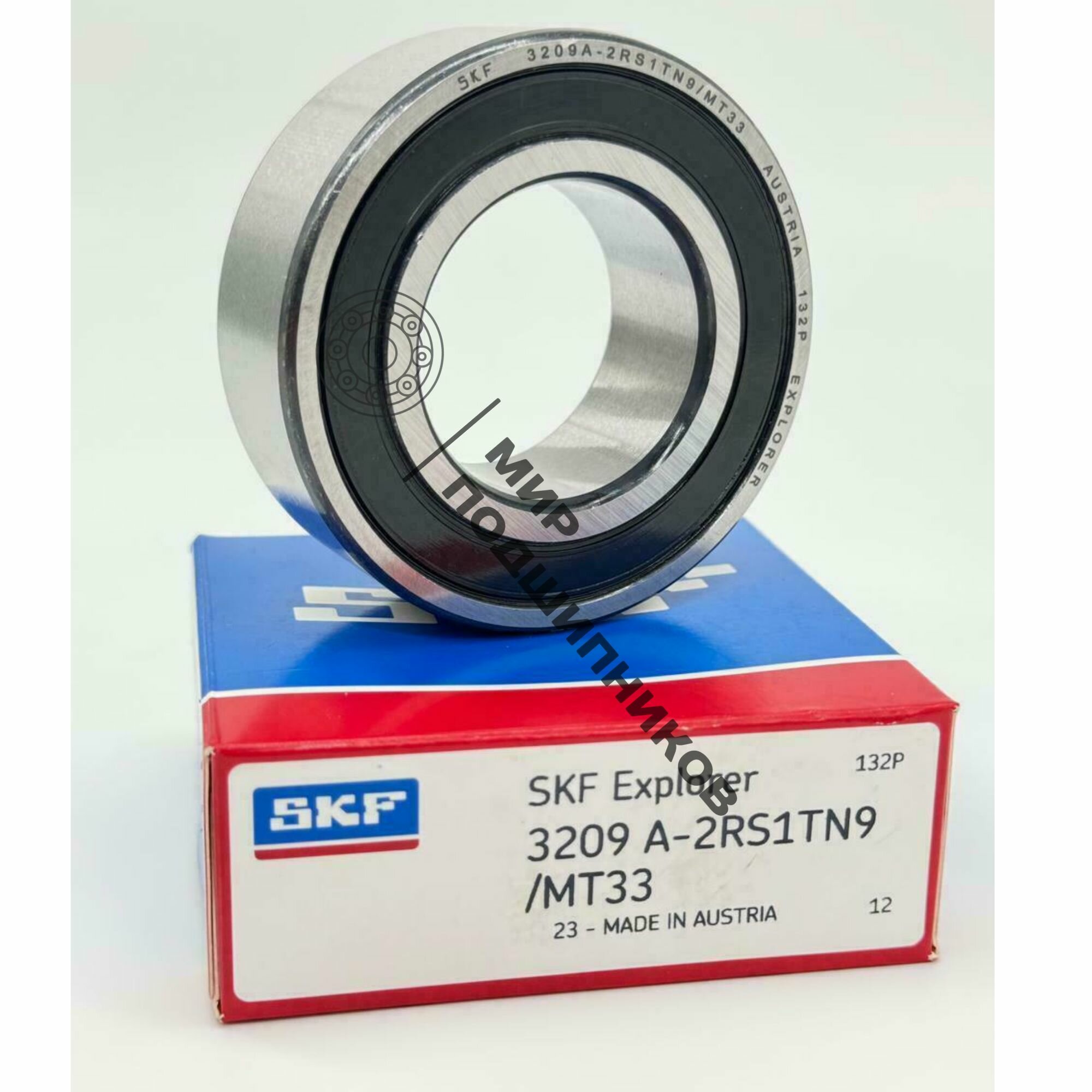 Подшипник шариковый двухрядный SKF 3209 A-2RS1TN9/MT33 аналог 3056209 ( 45х85х30.2 )