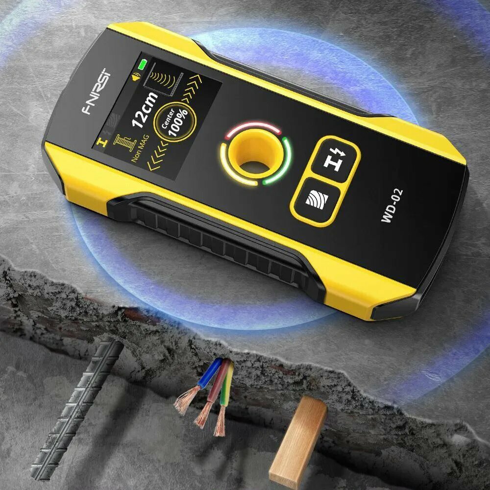 Настенный детектор FNIRSI WD-02, с дисплеем, с аккумулятором