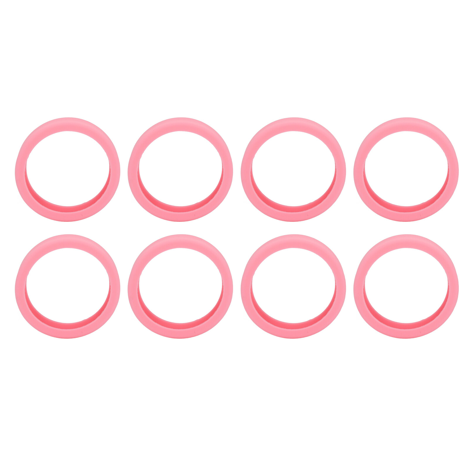 8 силиконовых чехлов на колеса чемодана, эффективная защита, шумоподавление, водонепроницаемые, розовые.