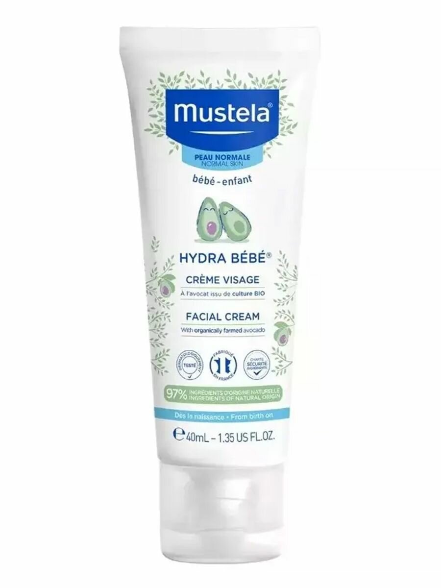 Крем увлажняющий для лица Mustela Hydra Bebe 40 мл