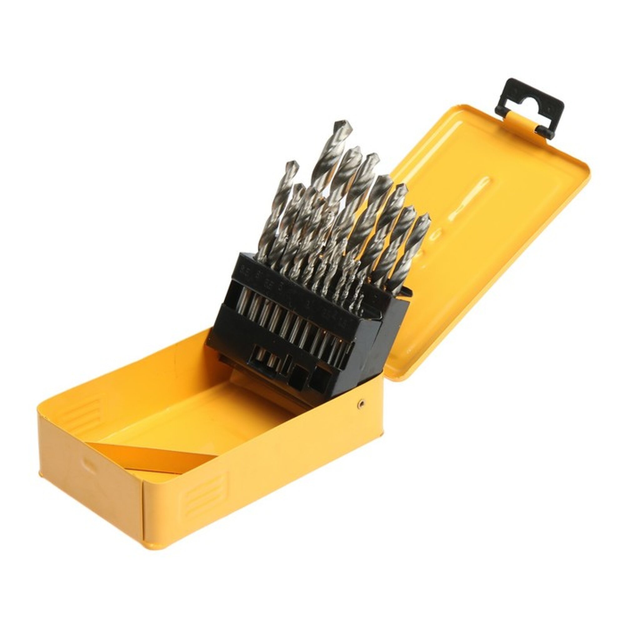 Набор сверл по металлу тундра, HSS, цилиндрический хвост, 1 - 10 мм (через 0.5 мм), 19 шт.