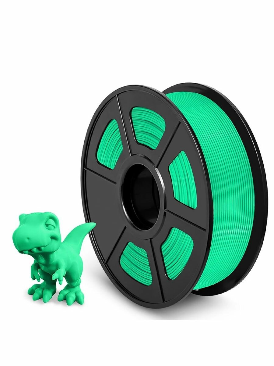 Филамент NVPRINT PLA Green для 3D печати диаметр 1.75мм длина 330 метров масса 1 кг