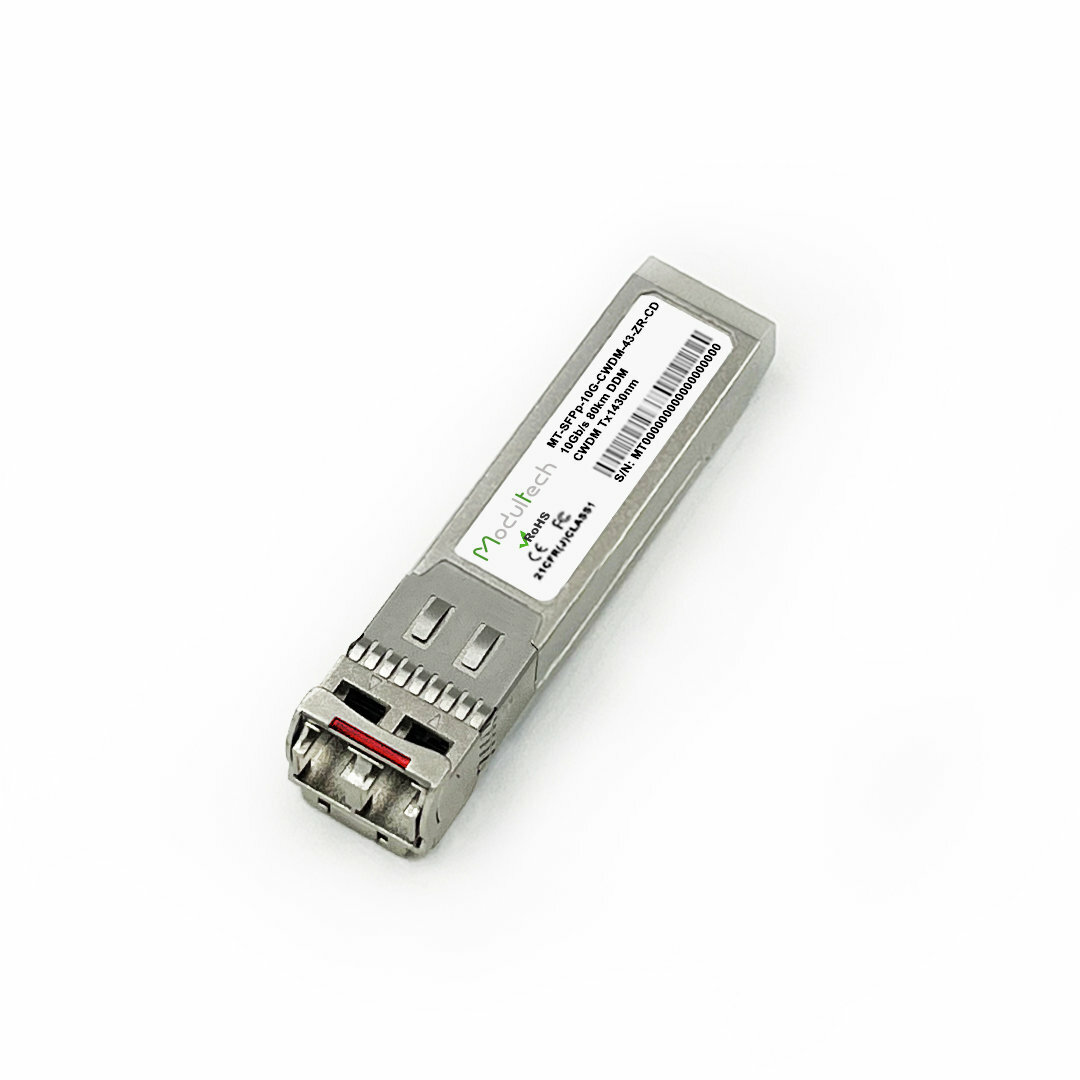 Модуль SFP+ CWDM 10 Гбит/с, 60 км, 1430 нм, SMF, LC