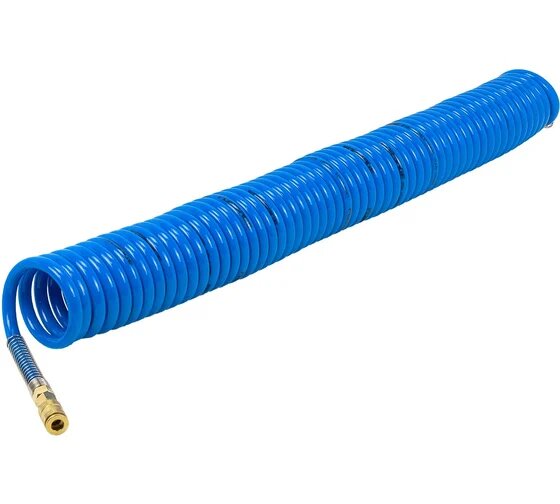 Шланг витой полиуретановый (10х14 мм,15 м, с быстроразъемами) Forsage F-1410-15M(15196)