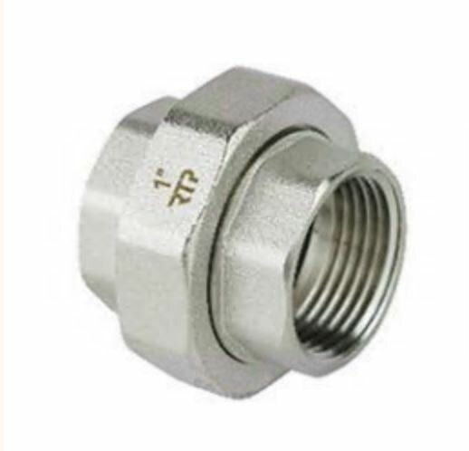 Американка 1/2" ВВ РТП (RTP), (латунь никелированная) / Гидропласт