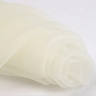 Прозрачная органза, 15 цветов, полиэстер Белый, 50cm L by 145cm W, Beige