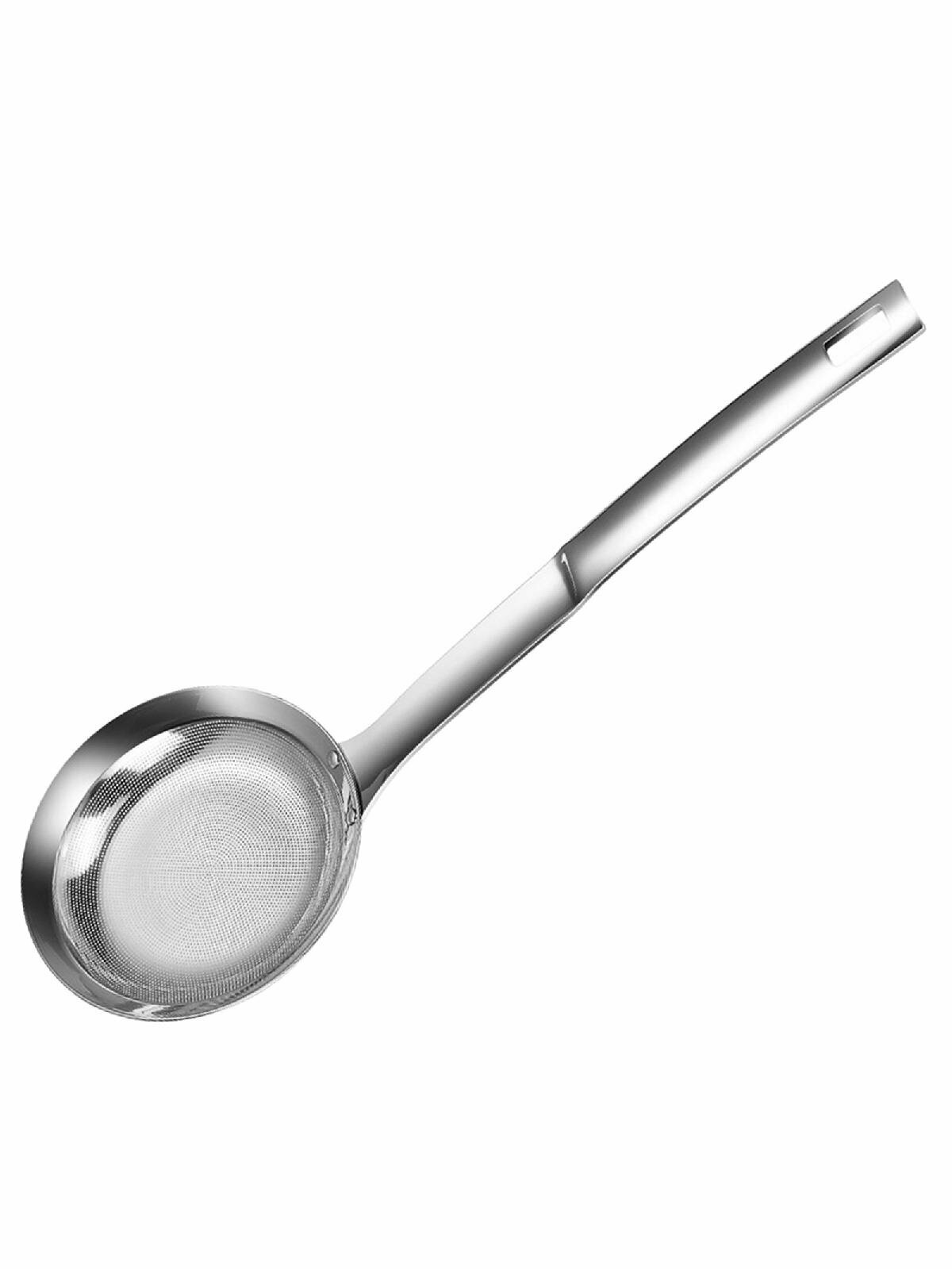 Шумовка из нержавеющей стали, прочная и эффективная ложка для отделения масла, кухонные фильтры, ложка для более здоровой готовки