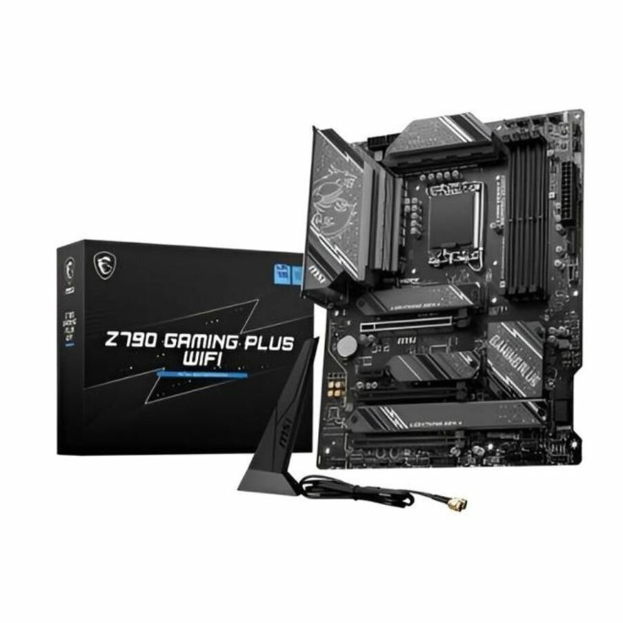 Материнская плата MSI Z790 GAMING PLUS WIFI (Z790 GAMING PLUS WIFI) - LGA 1700, Intel Z790, 4хDDR5-5600 Мгц, 3хPCI-Eх16, 4хМ.2, ATX