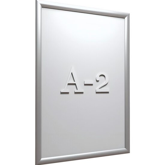 Рамка А2 Attache , алюм. клик-профиль 25 мм, настенная