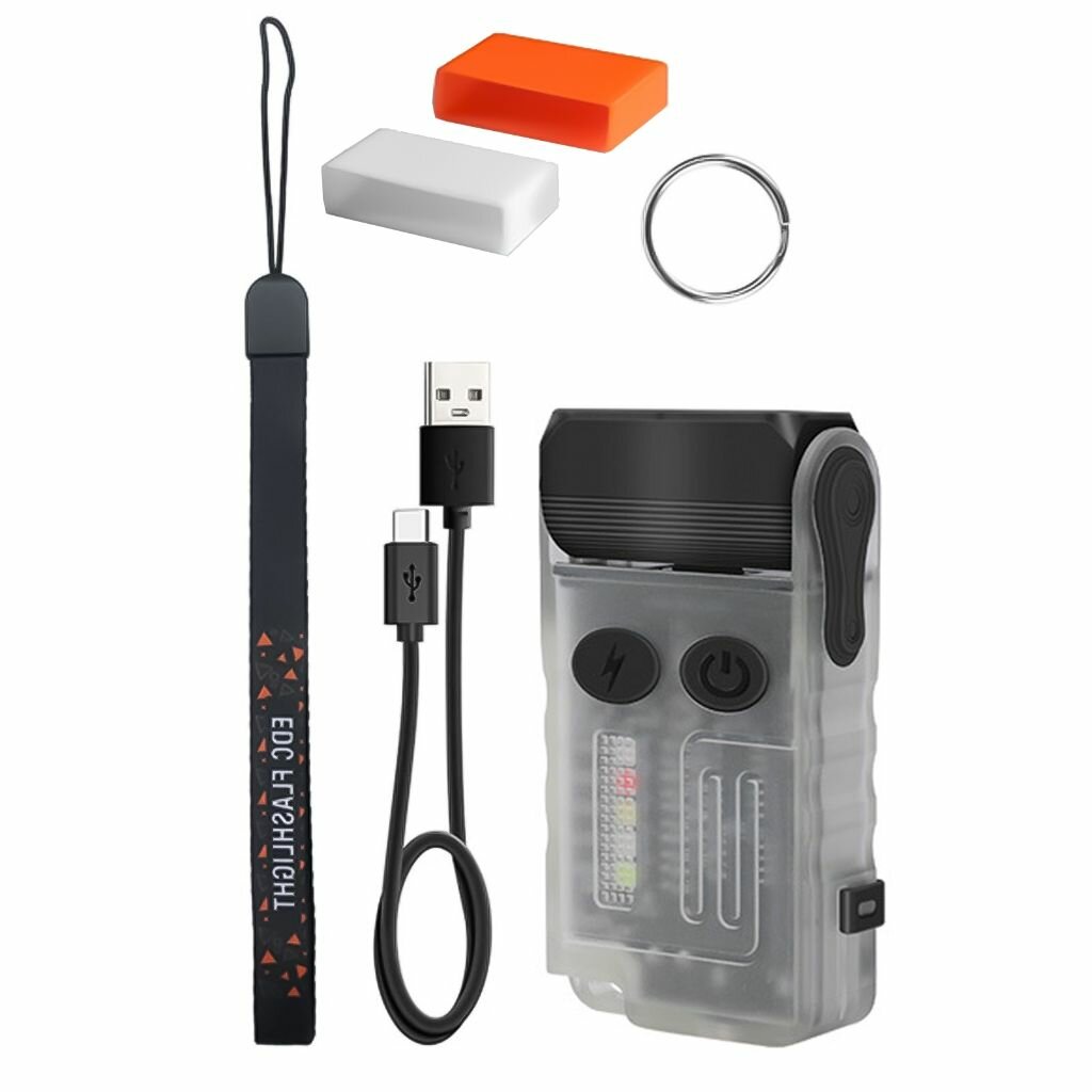 Светодиодный карманный фонарик-клипса для кемпинга, пешего туризма, скалолазания на открытом воздухе