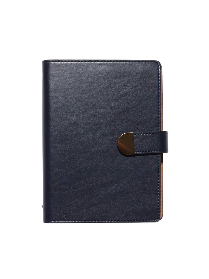 Органайзер на кольцах, C6, с хлястиком, 80 л, линия, к/зам, Синий